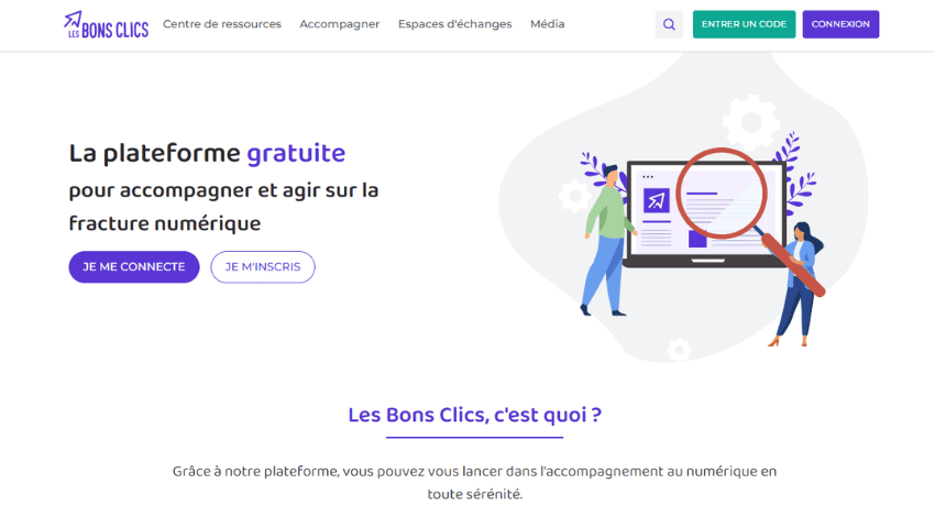 La plateforme "Les Bons Clics" aide à se simplifier la vie sur internet